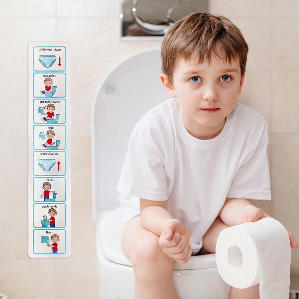 [dlqnylu] Visual Schedule, Potty Chart, Toilet Training Chart, Visual ...
