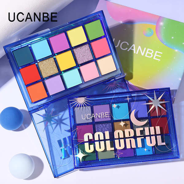 glitter eyeshadow eyeshadow Cermin Impian Manis UCANBE 15 Warna Macaron ...