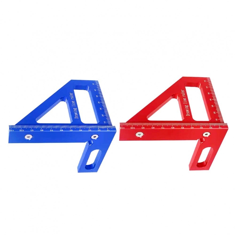 45/90 Degree Square Line Ruler Simple Operation For Carpenters Height ...