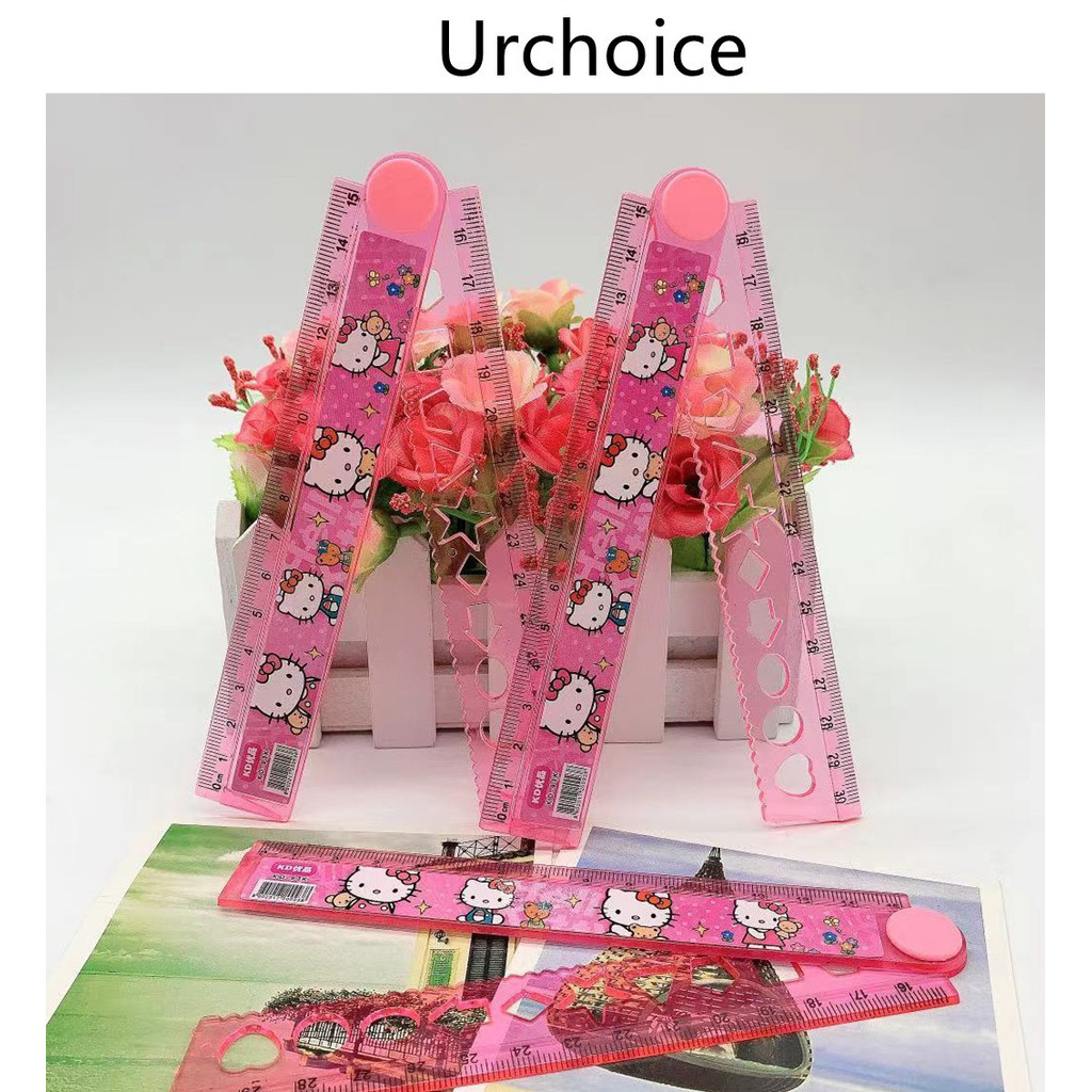 [READY STOCK] 30cm Hello kitty Foldable Ruler Hello kitty Ruler ...