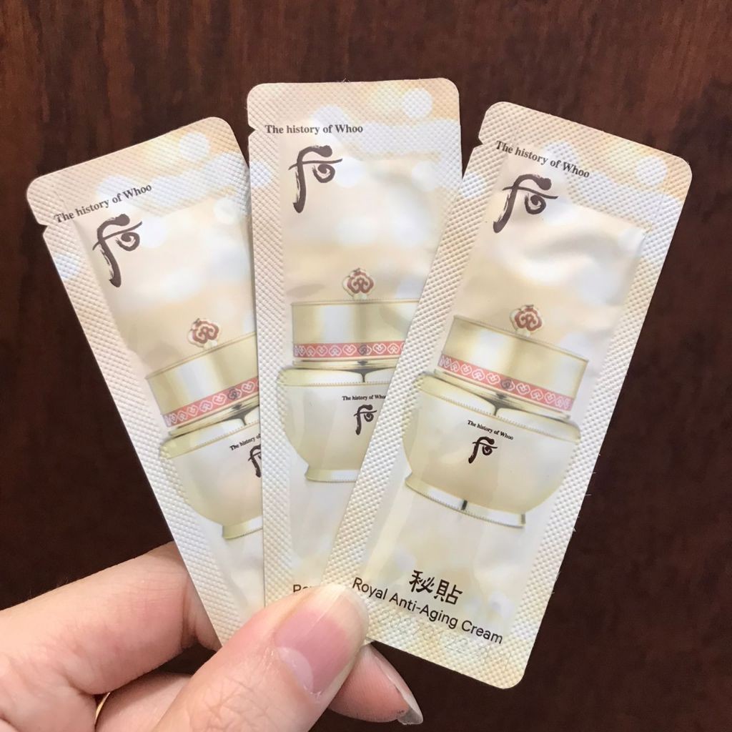 The History Of Whoo Royal Anti-Aging Cream (1ml x 1pcs) Whoo后 秘贴面霜小样 ...
