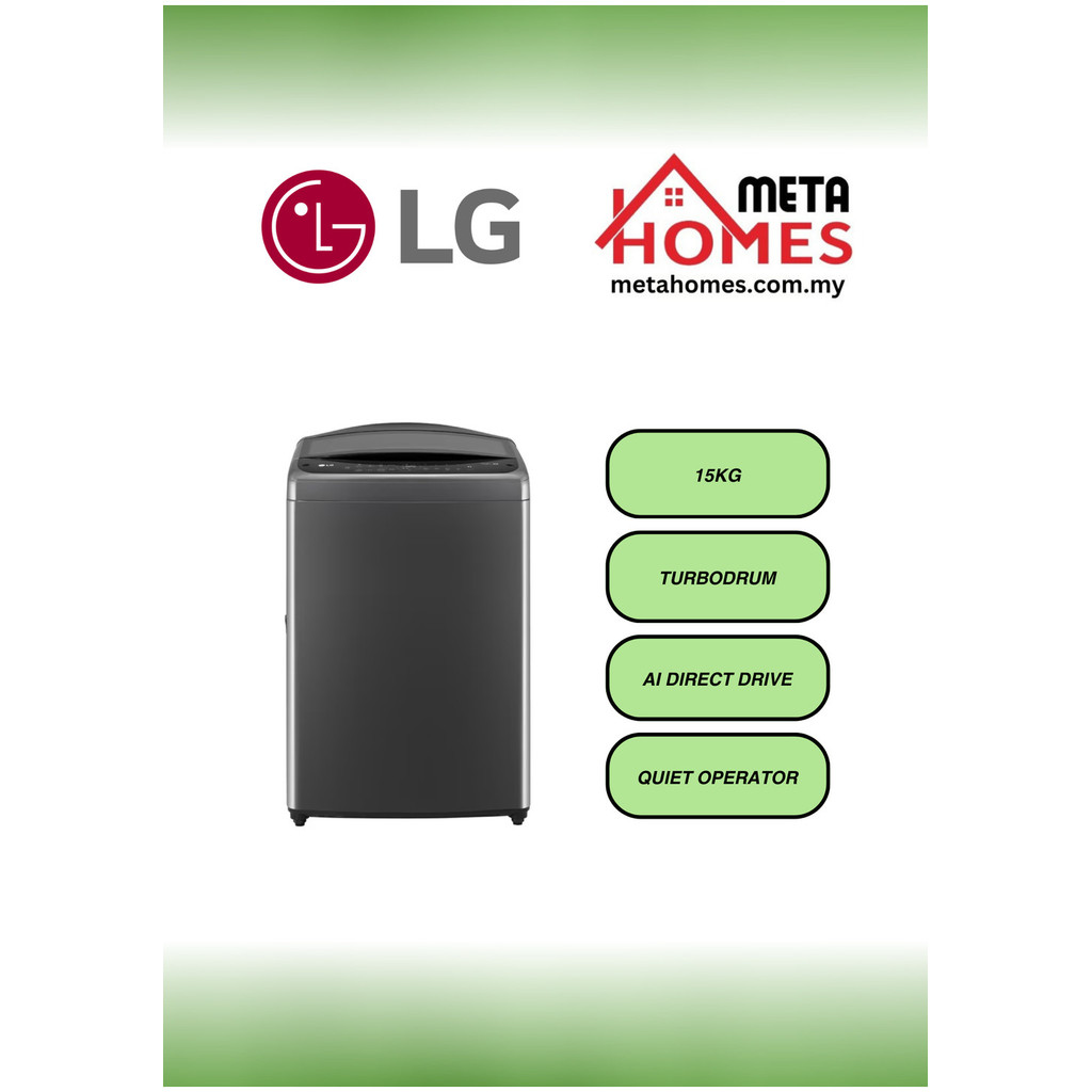 LG 15kg Top Load Washer with AI Direct Drive™ and Turbo Drum TV2515DV3B | Shopee Malaysia