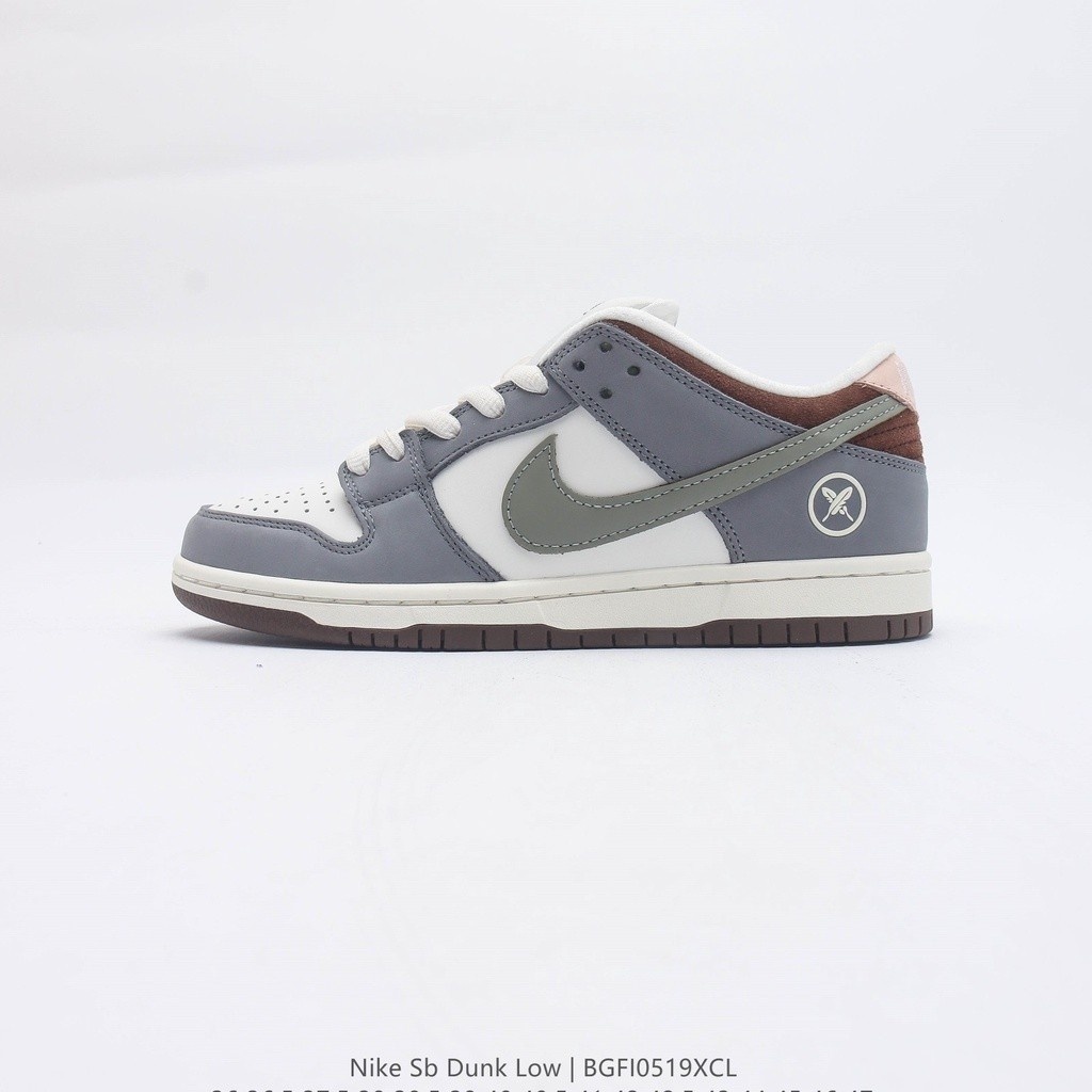 Yuto original x Nike SB Dunk Low "soft mid-Grey" retro series fashion Grey couple sneakers low ...