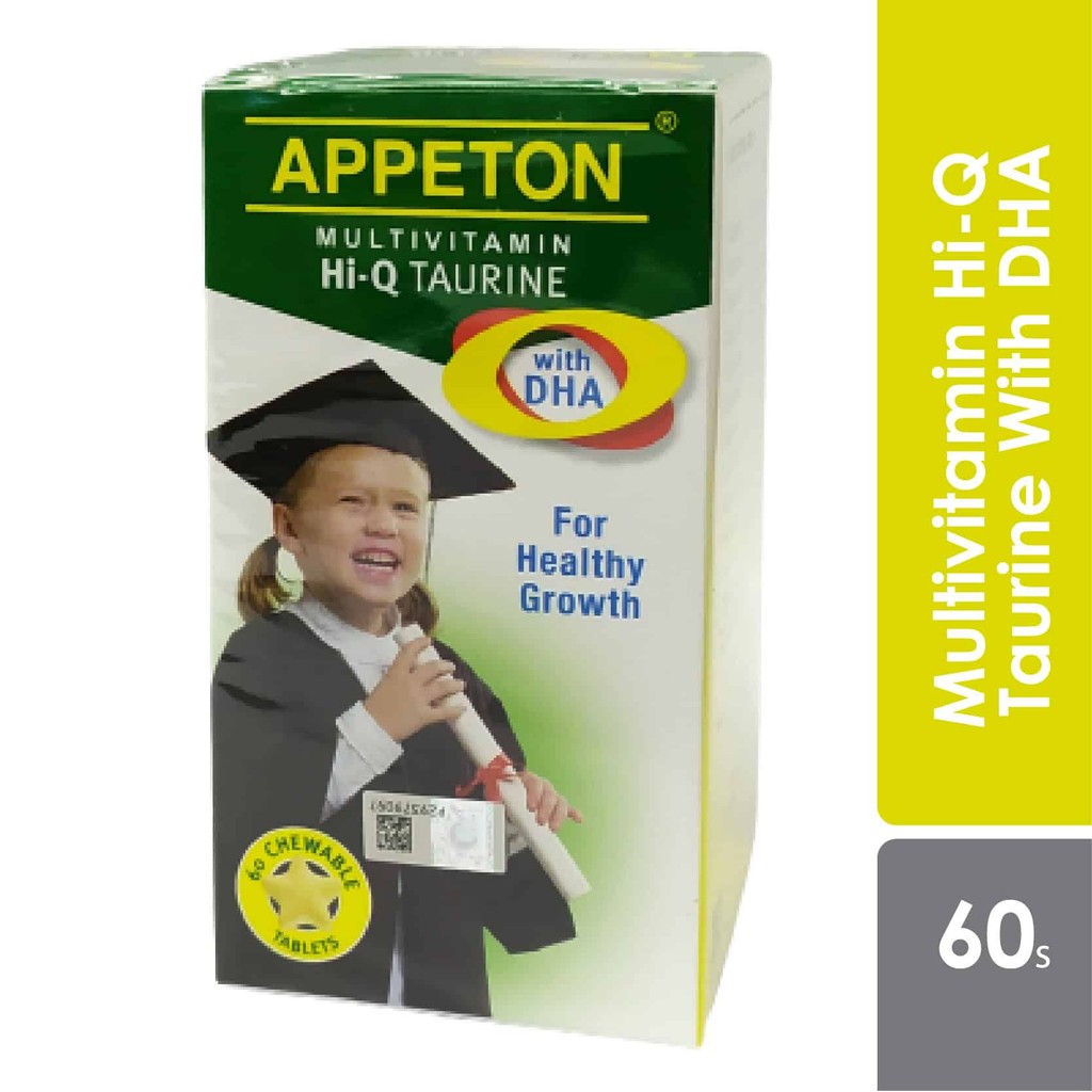 Appeton Multivitamin Hi-Q Taurine With DHA 60s | Eye & Brain Health ...