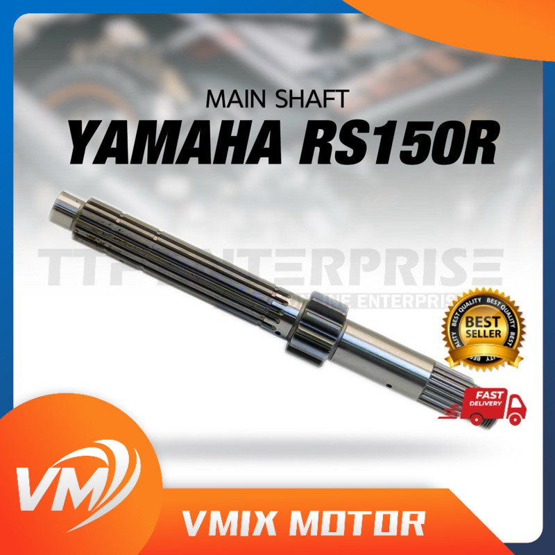 YAMAHA RS150R MAIN SHAFT (12T) 23211-K56-N00 ENGINE SHAFT GEAR BOX ...