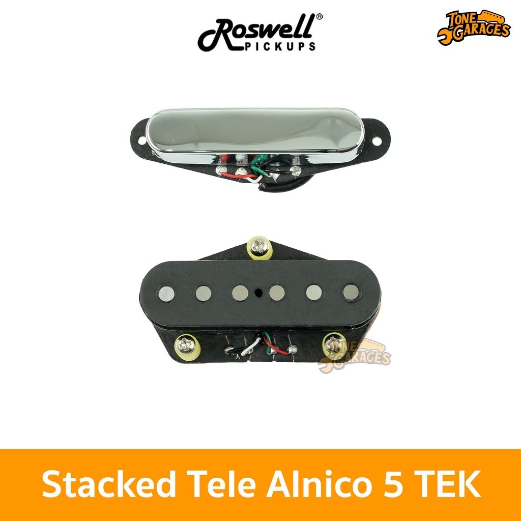 Roswell Pickups TEK Stack Single Coil Tele Alnico 5 Noiseless Pickup Electric Guitar Made in ...