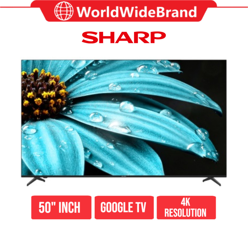 Sharp 50" 4K UHD 4TC50FJ1X Google TV YouTube Netflix Google Assistant ...