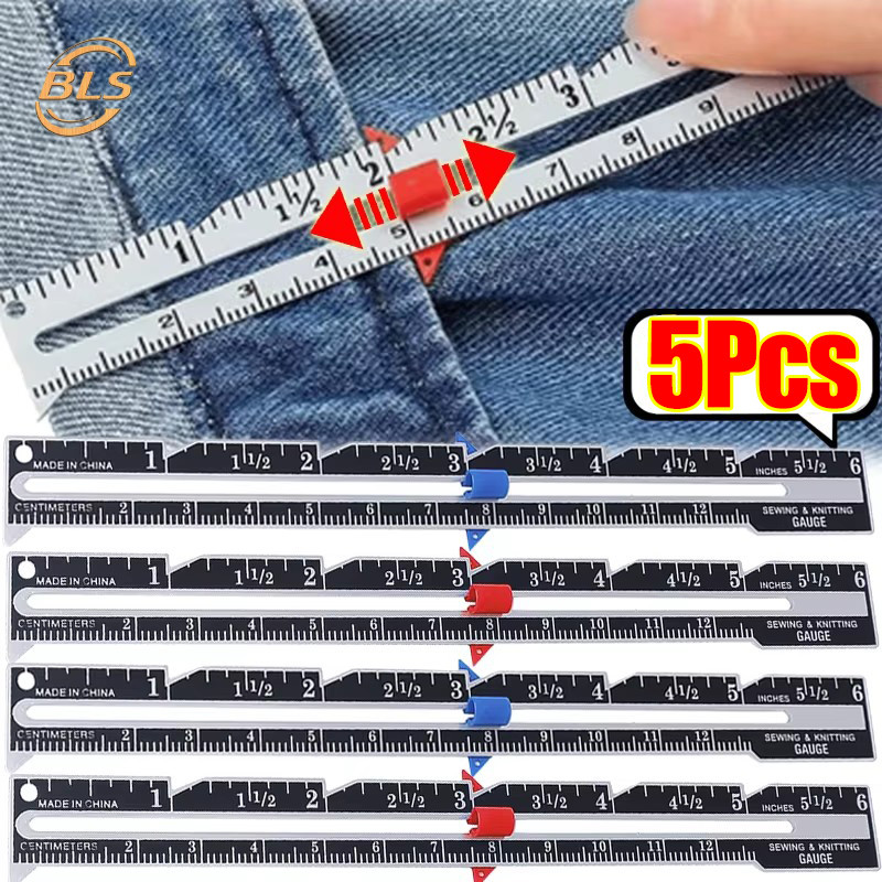 Quilting Gauge Ruler - Metal Sliding Gauge Sewing Measuring Tool ...