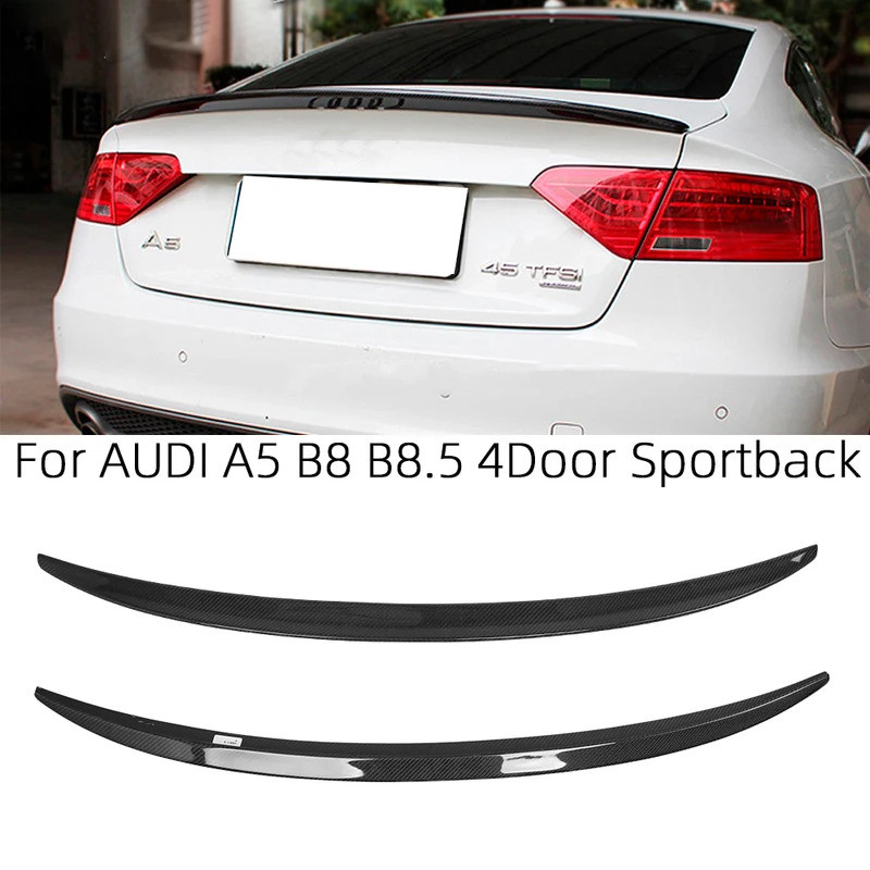 For AUDI A5 B8 B8.5 4Door Sportback 8TA S Style Carbon fiber Rear ...