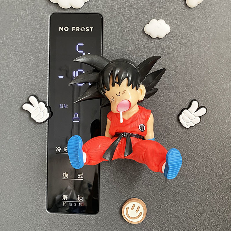 Dragon Ball Bath Son Goku Refrigerator Sticker Cartoon Anime Creative ...
