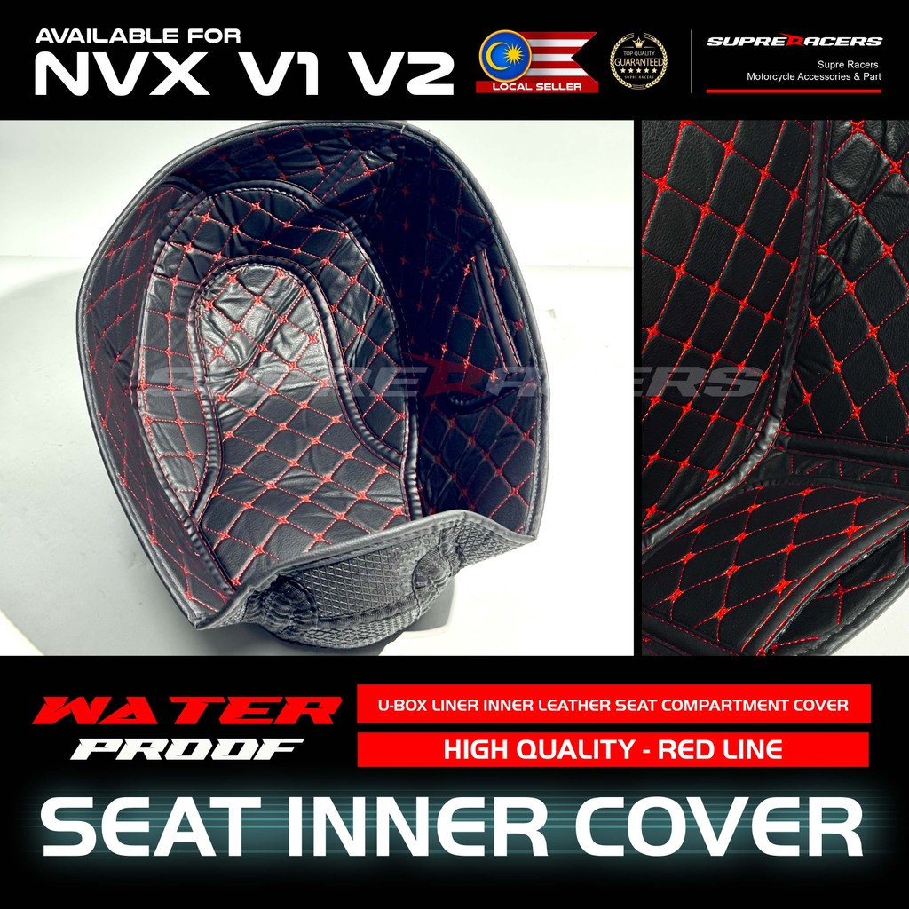 Seat Inner Cover YAMAHA NVX 155 V1 V2 Waterproof U-Box Liner Leather ...