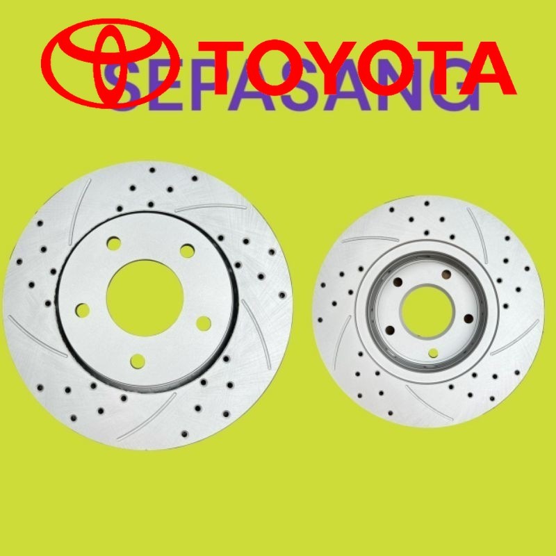 RACING FRONT DISC ROTOR TOYOTA ESTIMA ACR50 VELLFIRE ANH20 ALPHARD ...