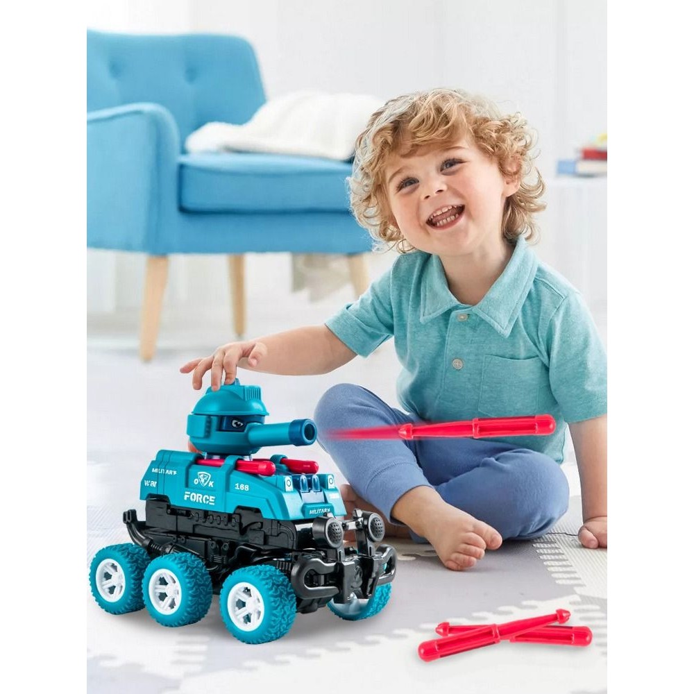 T Tank Toy Car Children Collision Deformation Can Launch Inertial ...