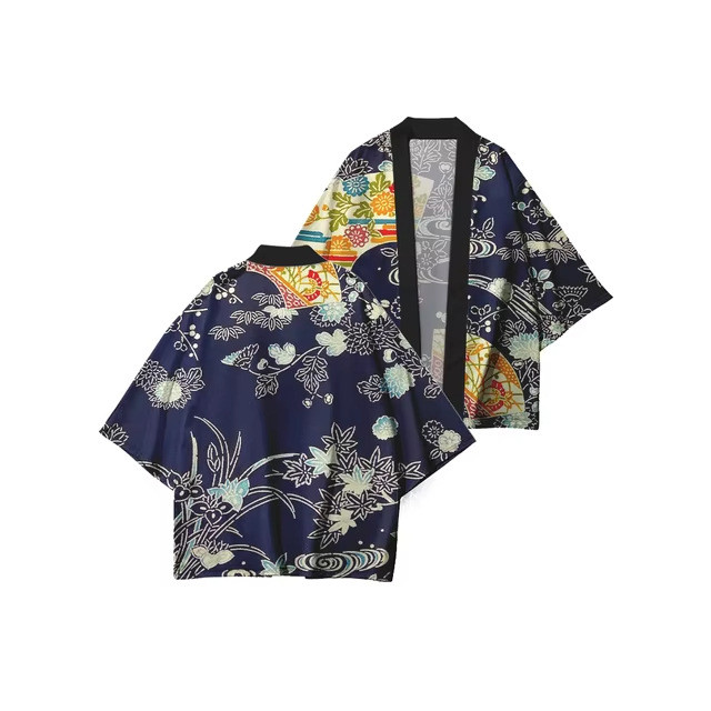 Haori Kimono Traditional 3D Printed Cloak Men Women Cardigan Summer ...