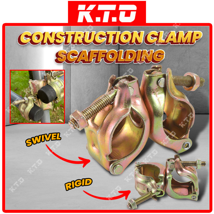 Construction Clamp Scaffolding Clamp Rigid and Swivel Klip Scaffolding ...