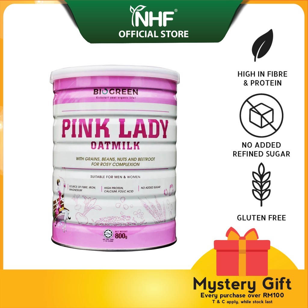 BIOGREEN Pink Lady Oat Milk 800g | High Fibre & Iron Drink Oatmilk ...