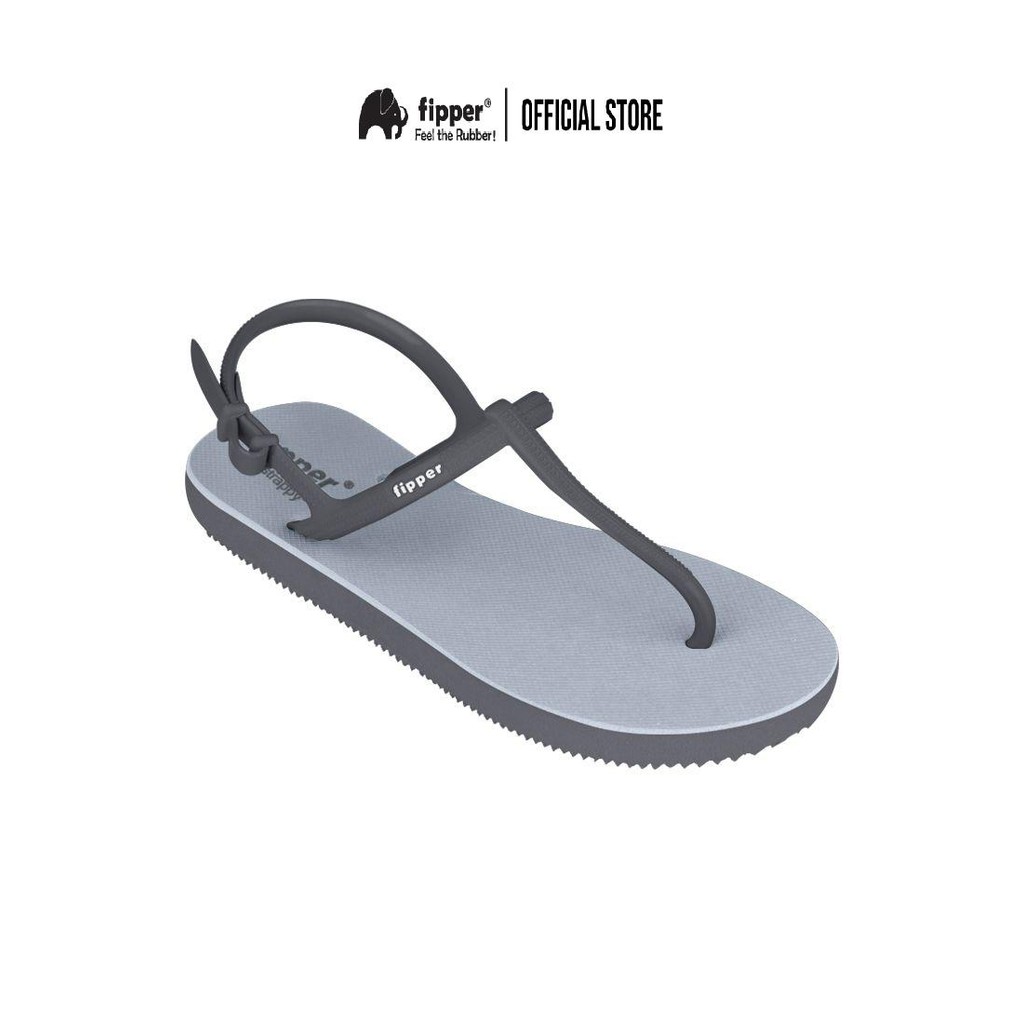 Fipper Sandal Strappy Getah Blue (Bayou) / Grey (Dark) - Fipper Sandal ...