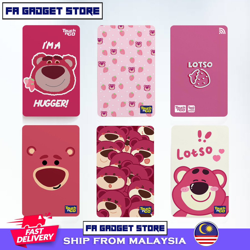LOTSO STRAWBERRY BEAR (SERIES 1) - Touch n Go Card Sticker WaterProof ...