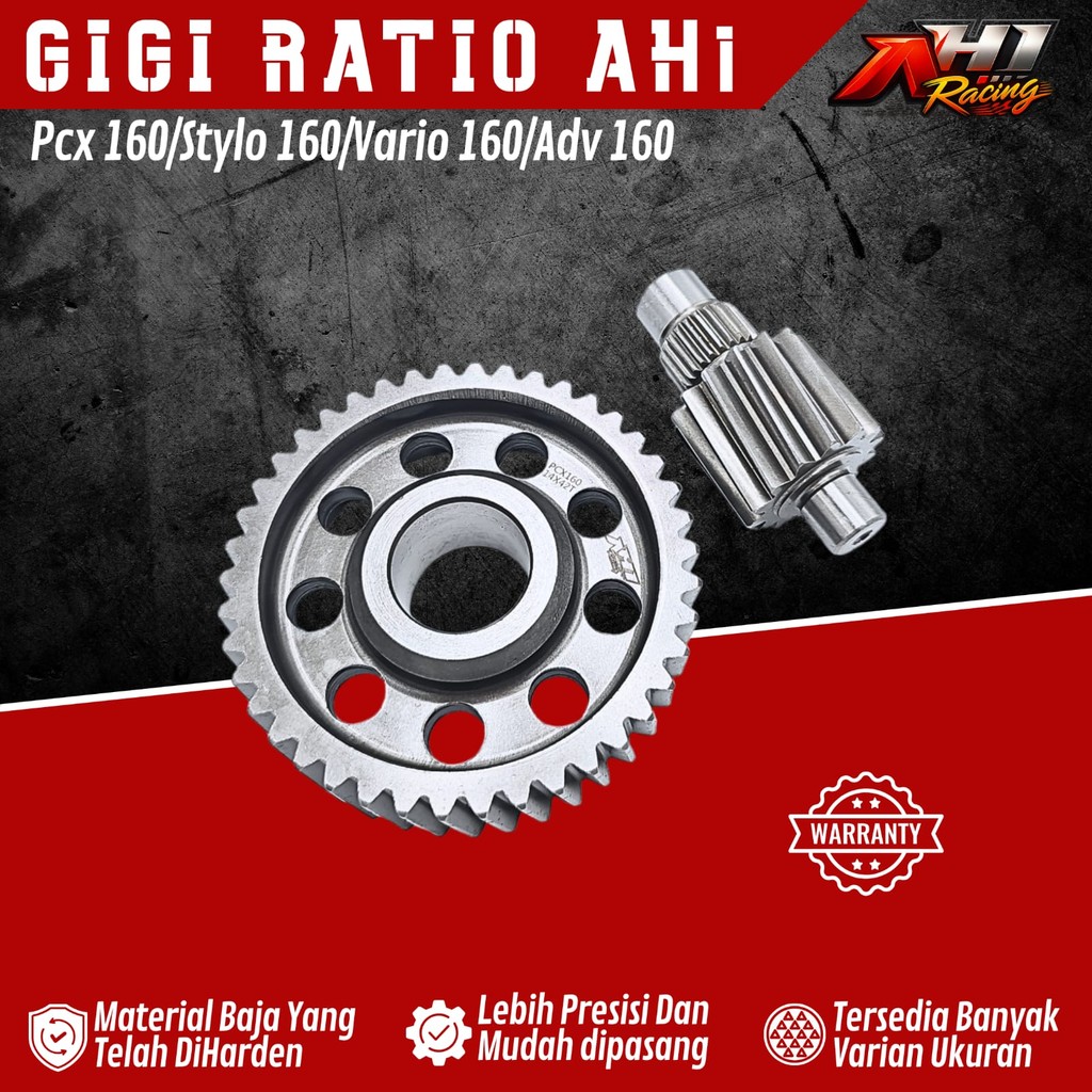 TRANSMISSION GEAR RATIO PCX 160 VARIO 160 STYLO 160 ADV 160 K1Z AH1 ...