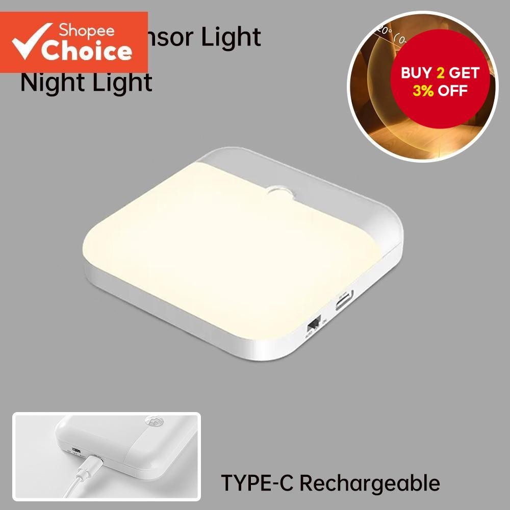 Smart LED Night Light,Motion Sensor Lamp,USB Rechargeable,Magnetic ...