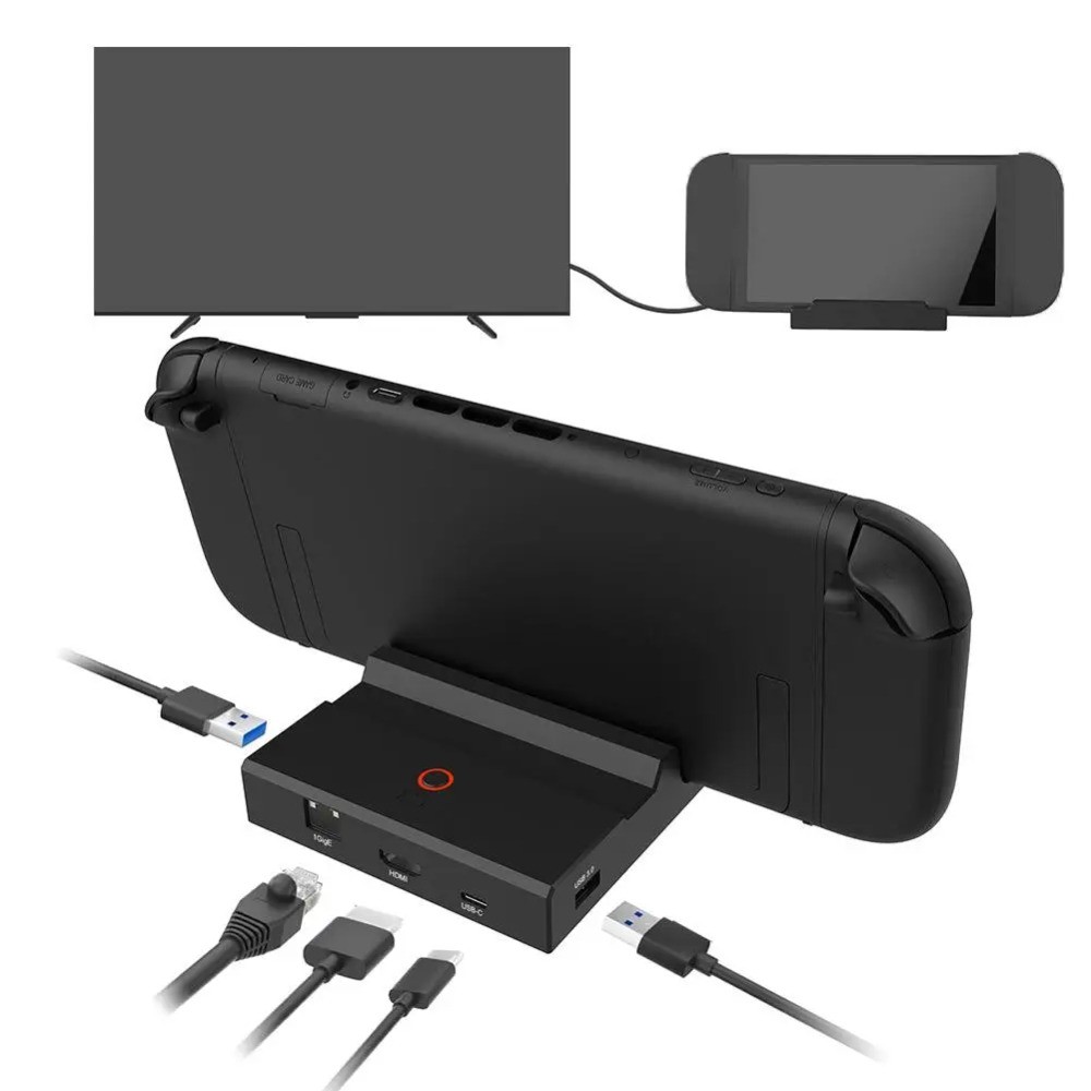 For Nintendo Switch 2 TV Docking Station Charging Dock Stand 4K HDMI Adapter HDMI Video ...
