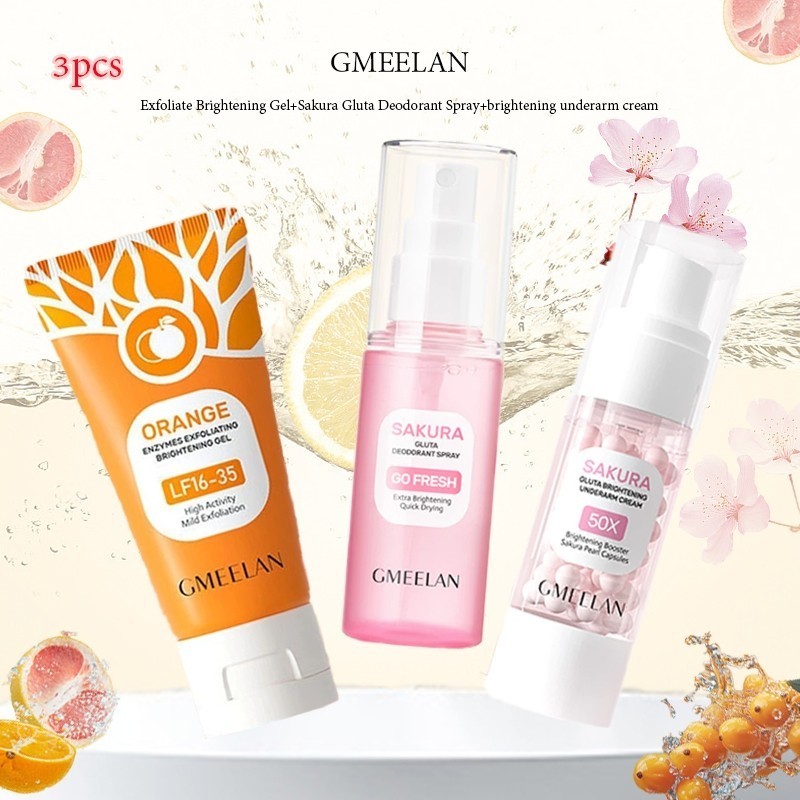 GMEELAN sakura gluta brightening underarm cream 30G+Sakura Gluta ...