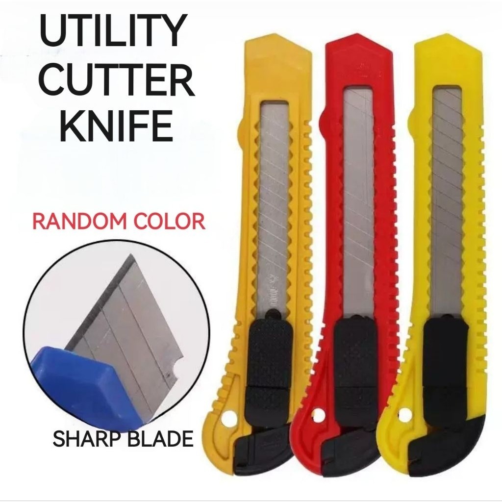 9mm / 18mm Economic Utility Knife Plastic Paper Cutter Penknife ...