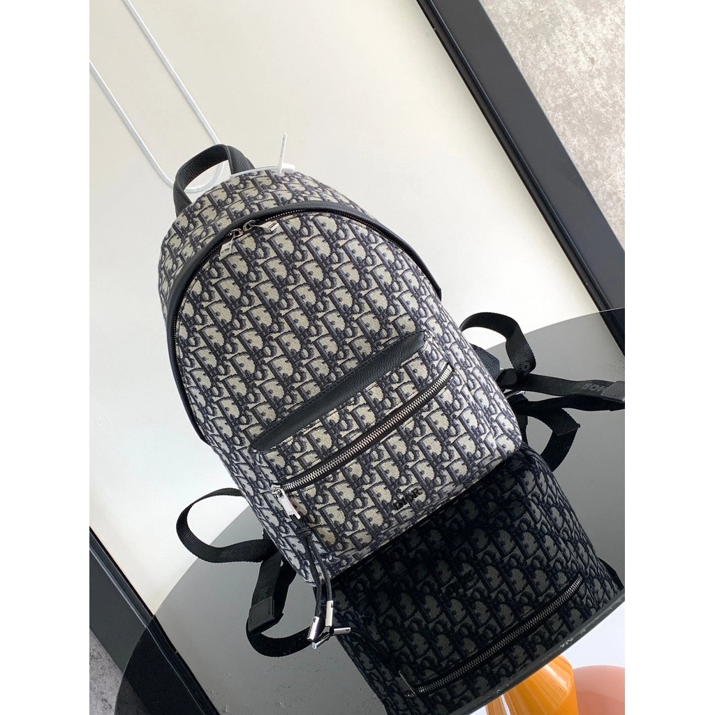Dior New Style Metal Logo Presbyopia Full Print Zipper Opening Closing ...
