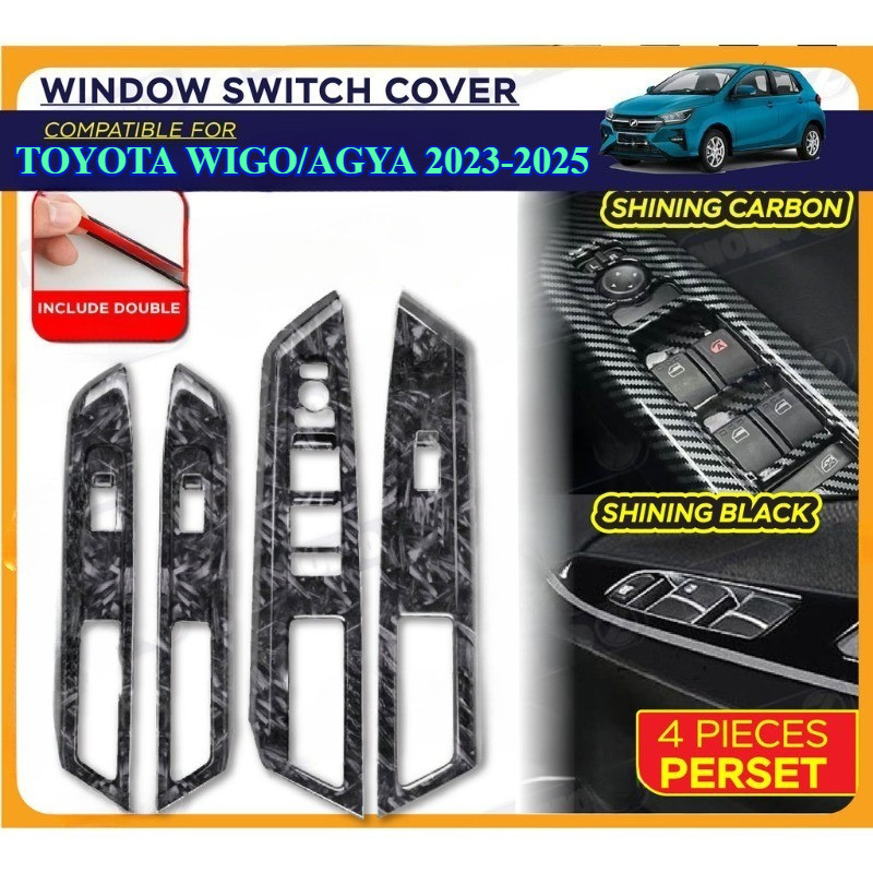 TOYOTA WIGO/AGYA 2023- 2025 Power Window Switch Panel Frame Cover ...