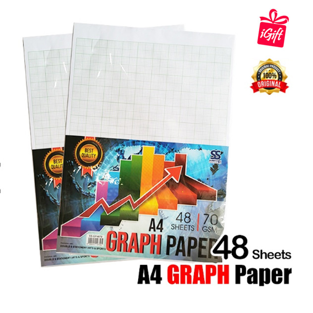 PROMOTION Graph Paper A4 48 sheets Double S (NEW PACKING) | Shopee Malaysia
