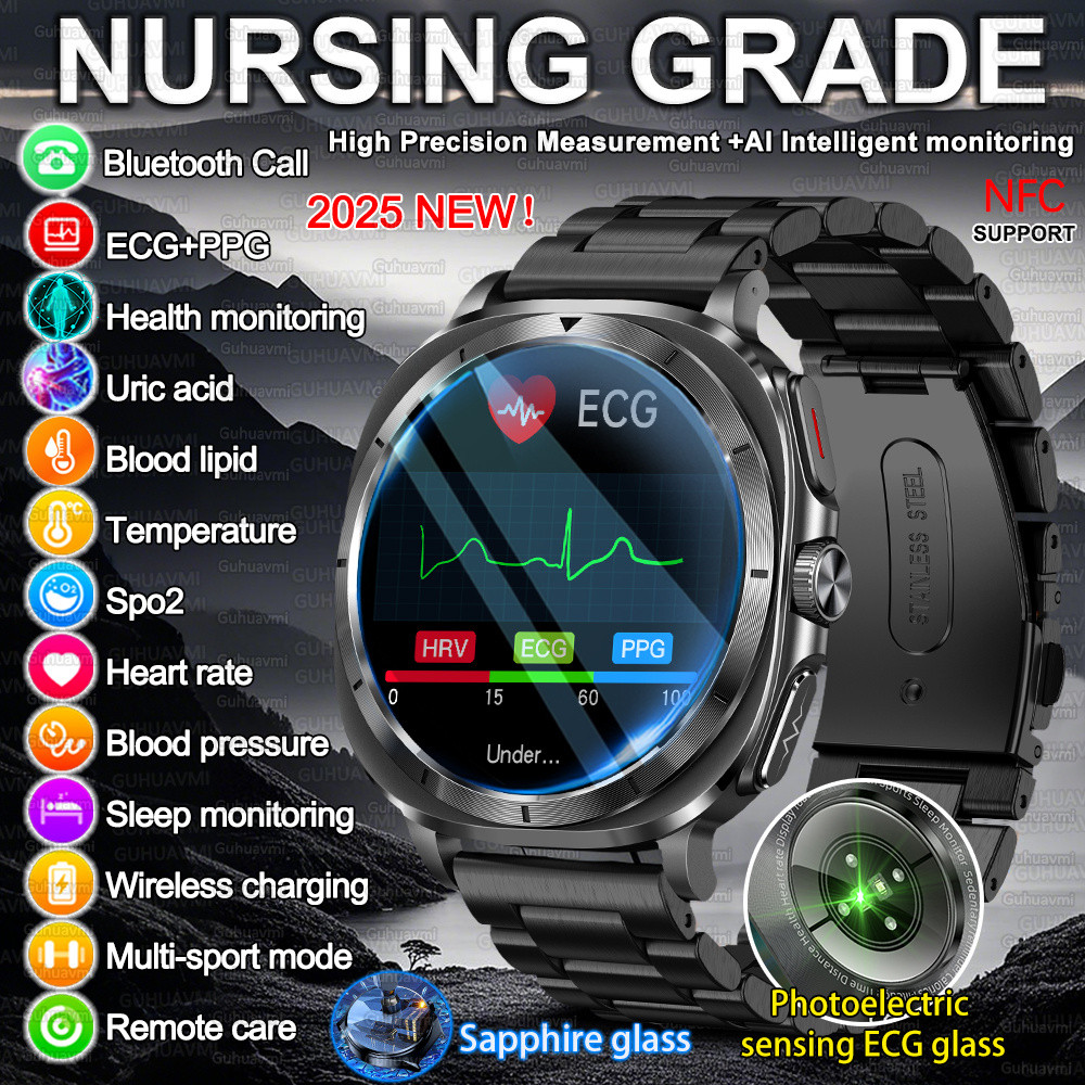 2025 New HOT Nursing grade Health Women Smart Watch Men Uric Acid Blood ...