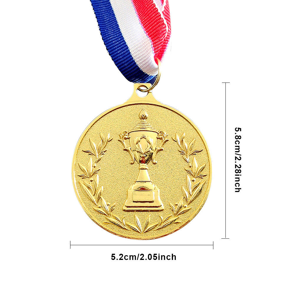 5.2cm Gold/Silver/Bronze Medal Award Medals Class Rewards for Sports ...