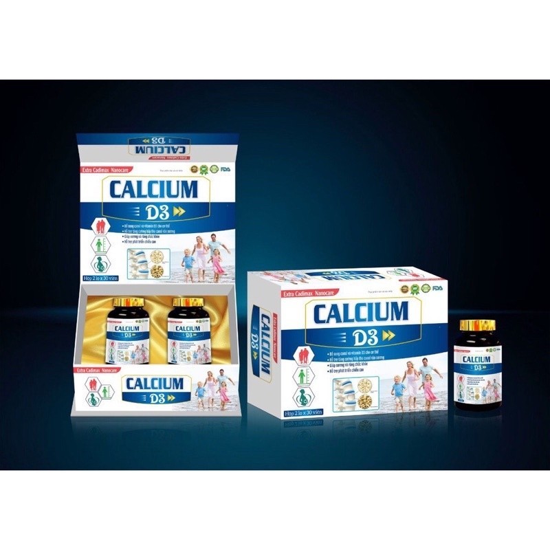 Calcium D3 CALCIUM PILLS HARD BOX 60 PILLS (2 BOTTLES * 30 PILLS ...