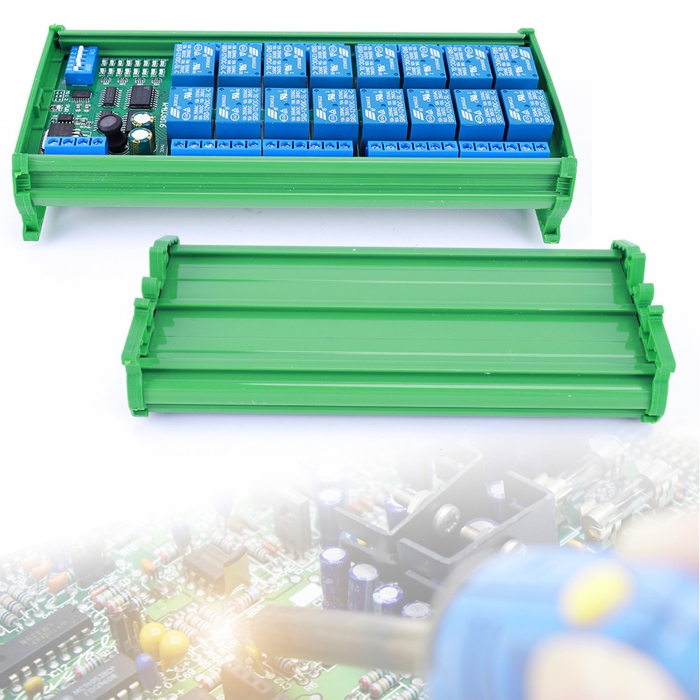 16 Channel DC 12V RS485 Relay Module Control Switch for PLC PTZ Camera Motor LED | Shopee Malaysia