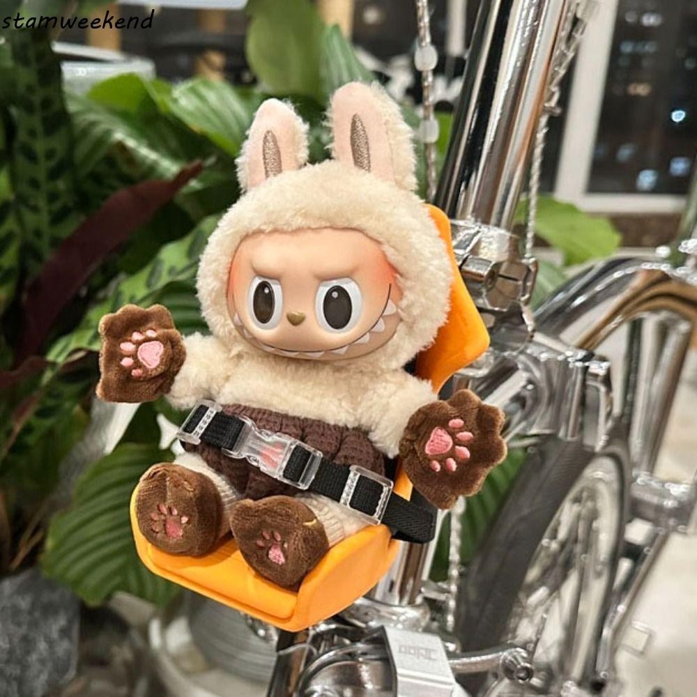 STAMWEEKEND Labubu Doll Safety Seat, with Fixed Belt 20cm Labubu Doll ...