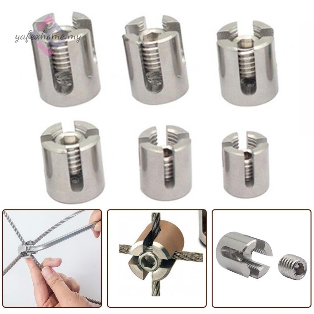 Stainless Steel Cross Clip Clamp for 2mm 8mm Wire Ropes Perfect for ...