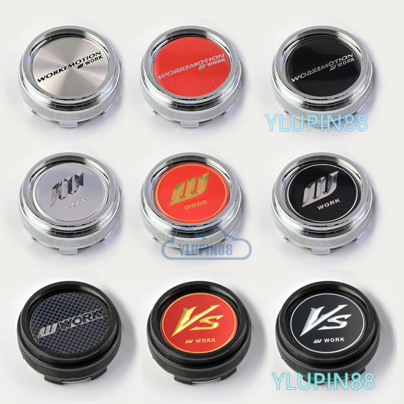 4pcs JDM Work Racing Car Wheel Center Hub Caps 60 62 66mm Car Styling ...