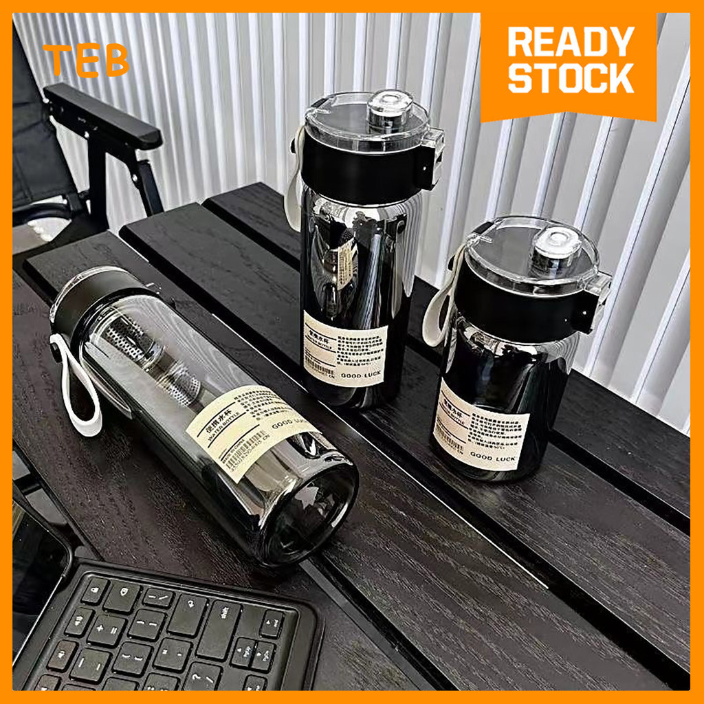 550ML/800ML Muji Style Water Bottle Tritan BPA-Free / Botol Air Gaya Jepun Tahan Panas & Ringan ...