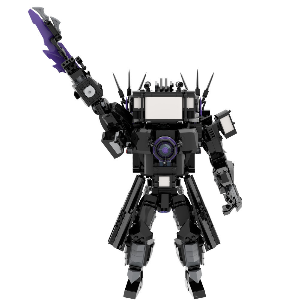 835pcs Titan TV man Lego Skibidi Toilet Titan Tvman 4.0 Giant version ...