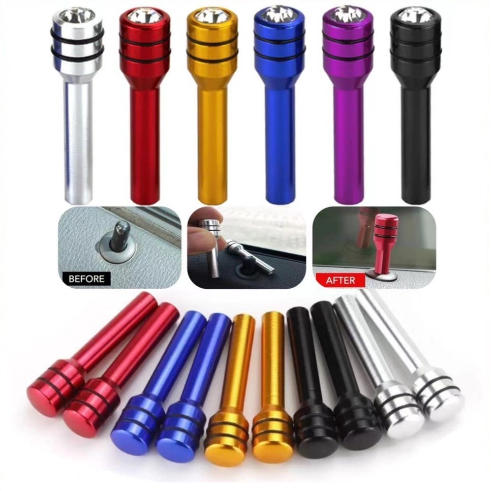 Aluminum Interior Door Lock Knob Pins for Car kancil kenari kelisa saga ...