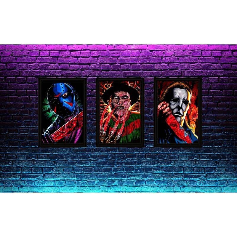 Horror Icon's Trio Volume Posters Artwork by Sam Rogers Freddy Krueger ...