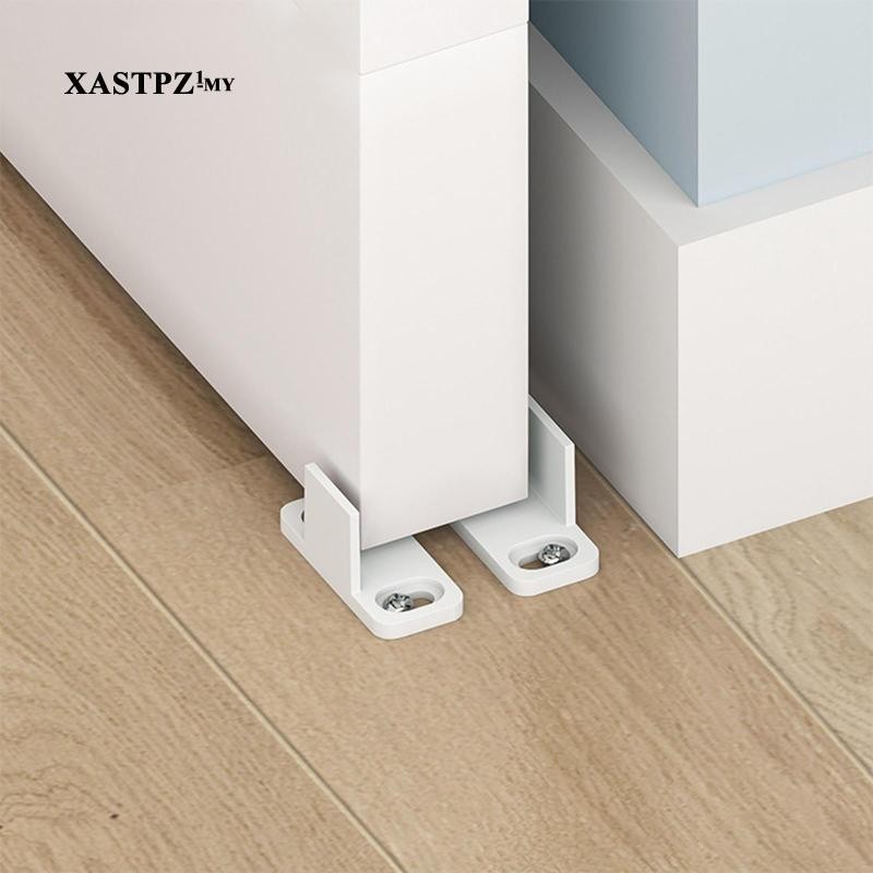 [ 2x Sliding Barn Door Floor Guides Bottom Track Guide Floor Mounted ...