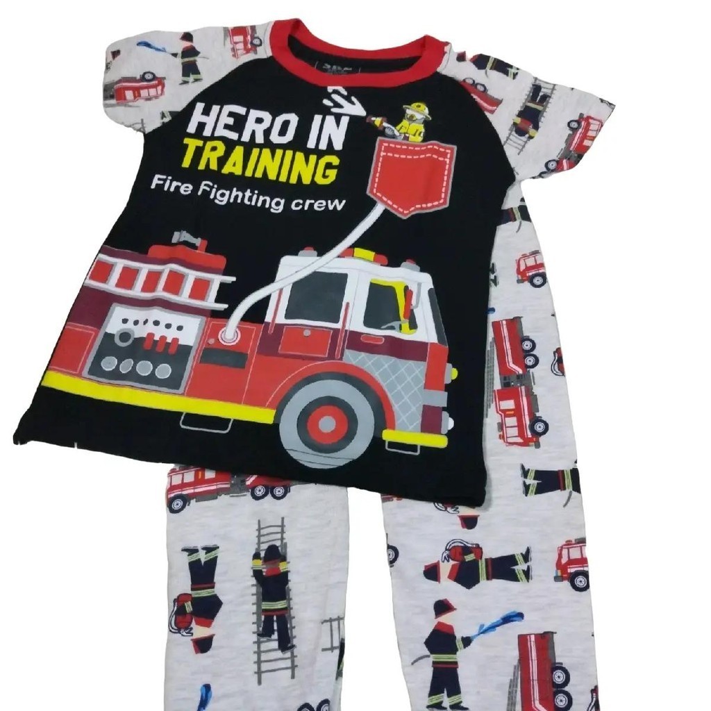 Big Kids Pyjamas for Boy and Girl Kain Cotton dan Pleated | Shopee Malaysia