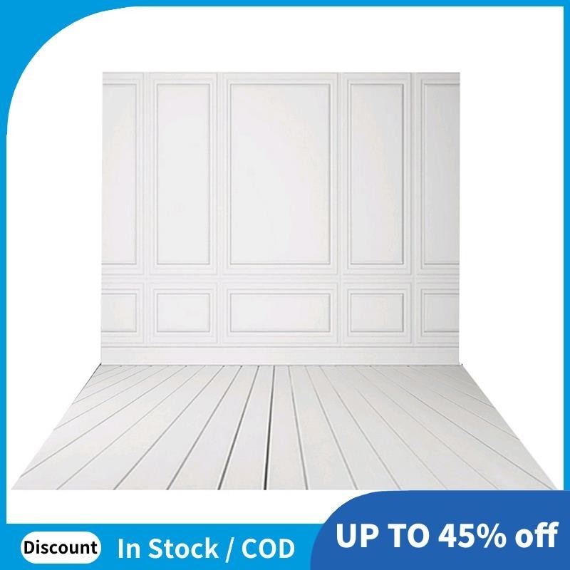 3x5ft Vinyl Photography backdrops White Brick Wall wood floor wedding ...