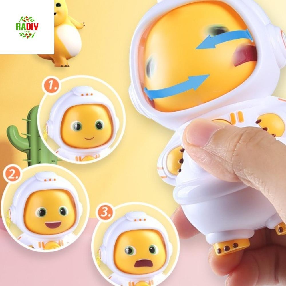 RADIV Milk Dragon Face Changing Doll, Face Change Interactive Face ...