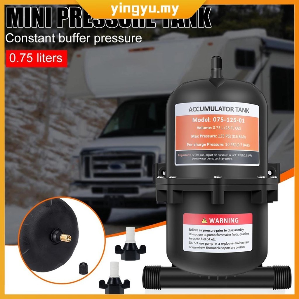 Accumulator Tank with Internal Bladder Pressurized Water Pump Flow ...