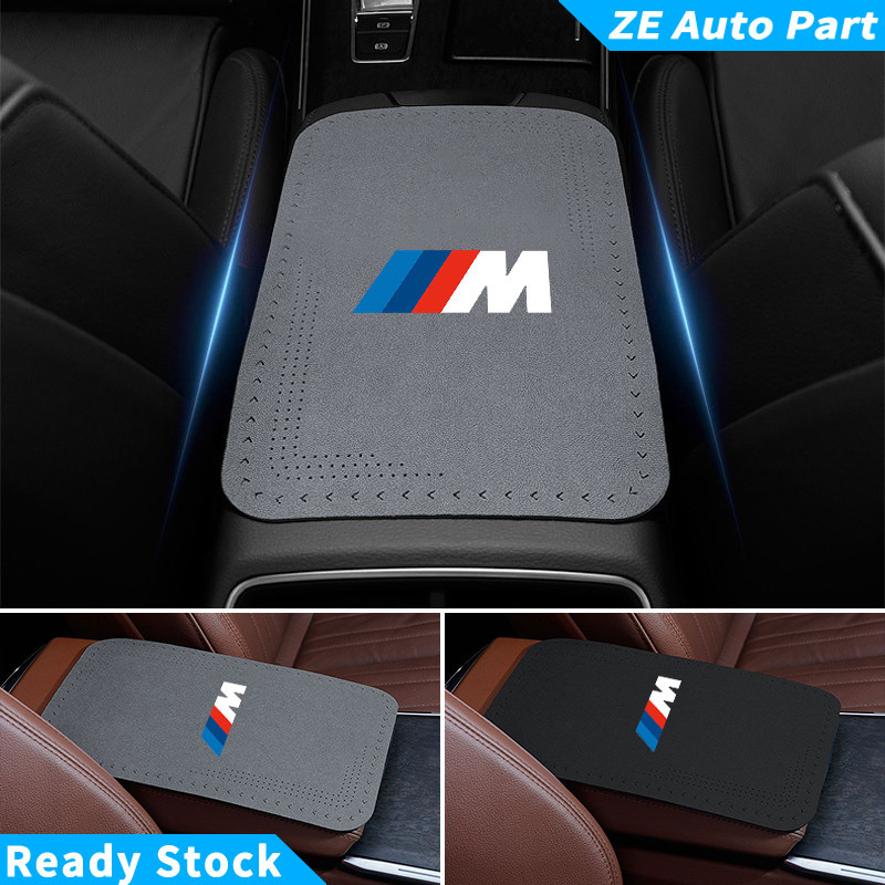 [Follow Prize] BMW M Power Car Armrest Pad Mat Suede Auto Center ...