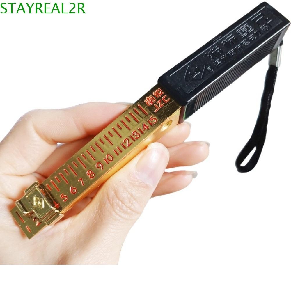 STAYREAL2R Wedge-Shaped Vernier Feeler Gauge, Portable Copper Flatness ...
