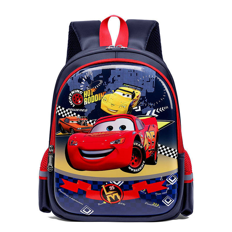Schoolbag Kindergarten Boy Car Cartoon Lightweight Police Car Racing ...