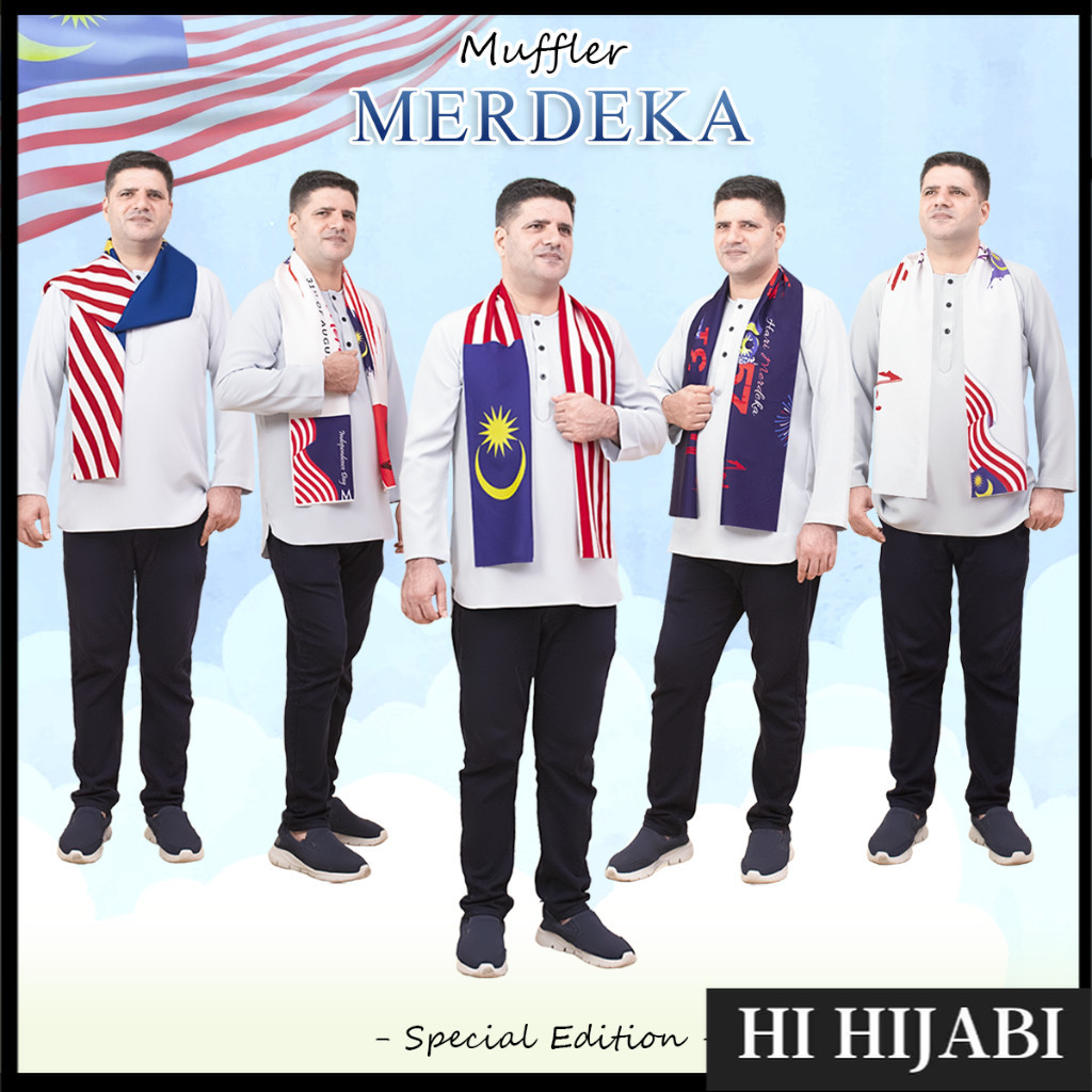 Muffler Merdeka Adult, designed to add a patriotic flair Muffler Scarf ...